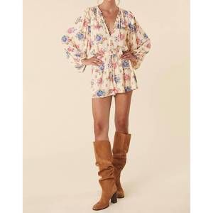 Spell | Pants & Jumpsuits | New Spell Solstice Romper In Cream | Poshmark